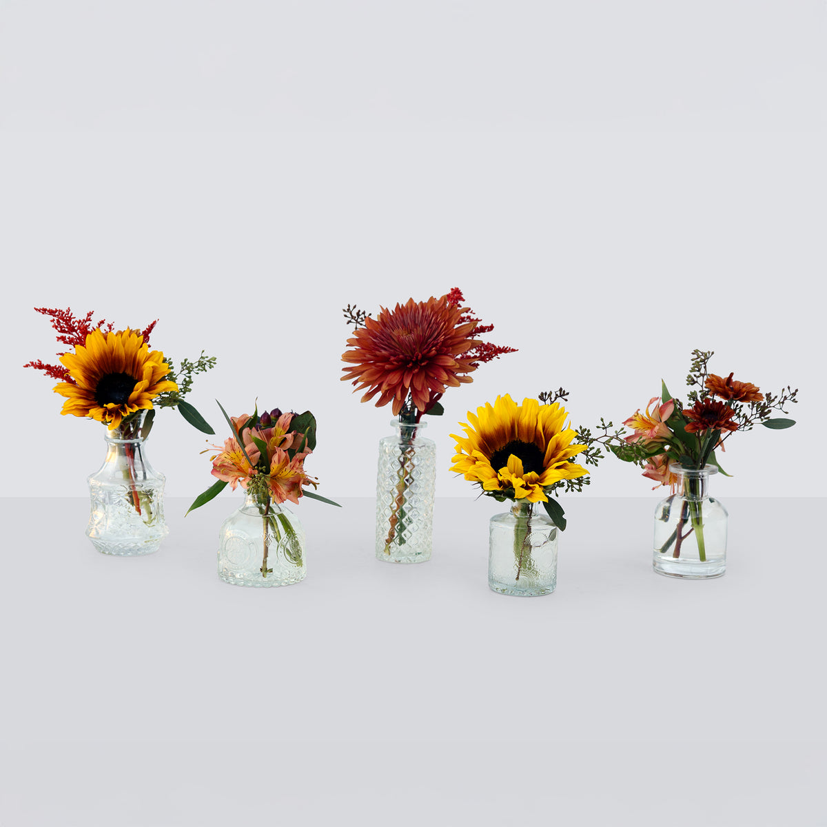 5 pc Bud Vase Set | Towers Flowers