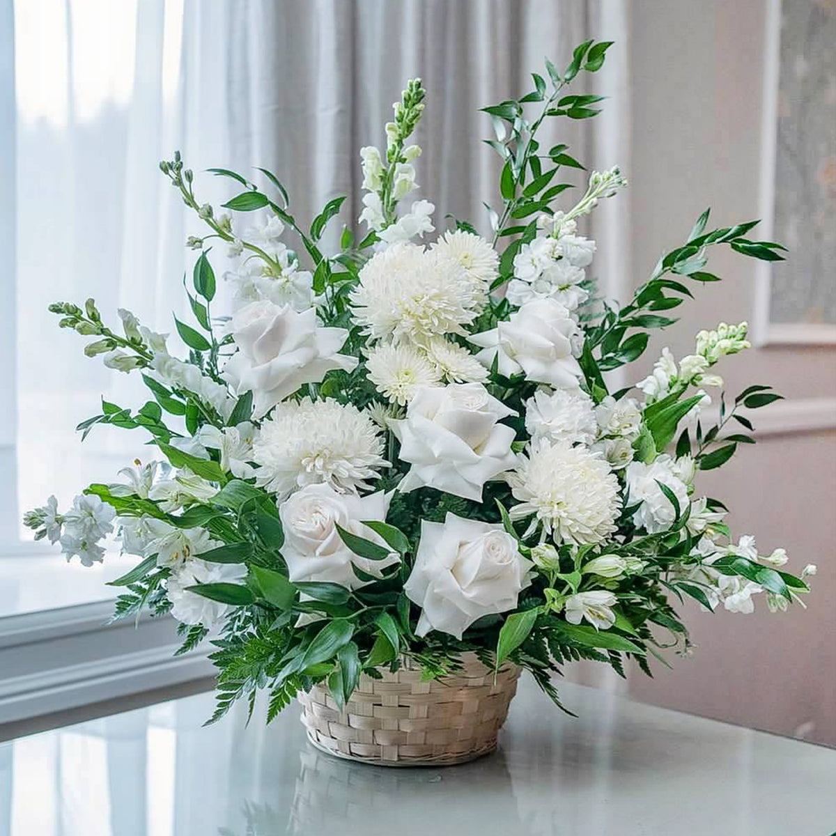 #44. Heartfelt Condolence Basket | Towers Flowers